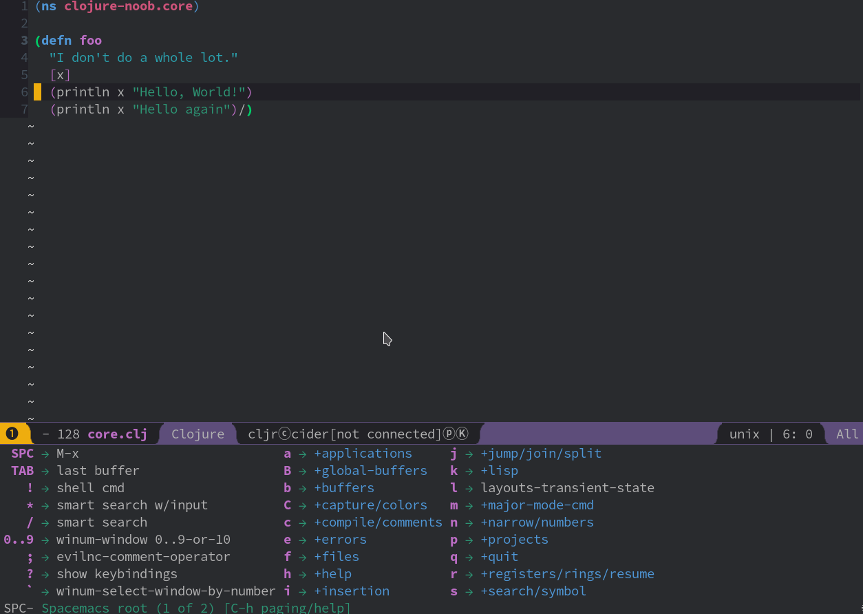 Clojure Journey III – Emacs for Beginners Course – O. Valadares' Blog